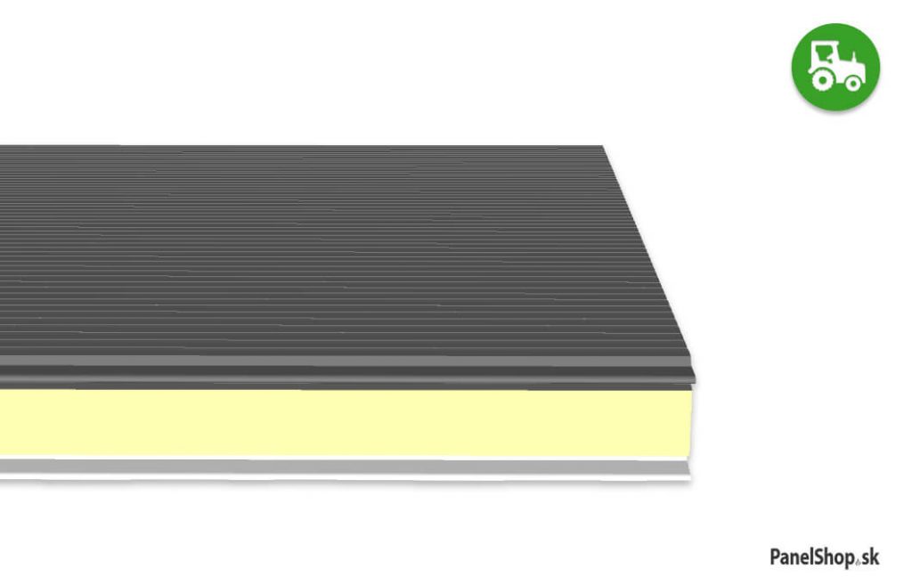 Sandwich wall panel with PIR core – visible joint (AGR)