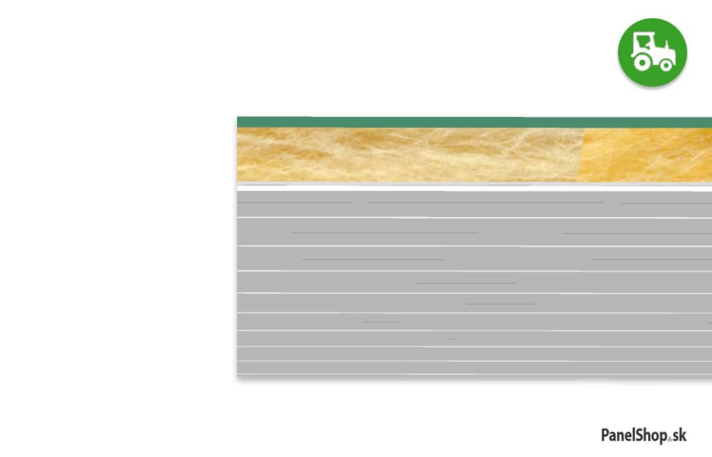 Sandwich roof panel with mineral wool – visible joint (AGR)