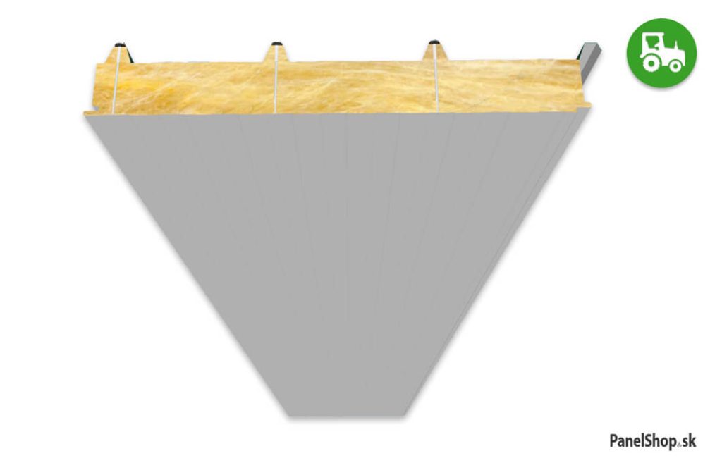 Sandwich roof panel with mineral wool – visible joint (AGR)