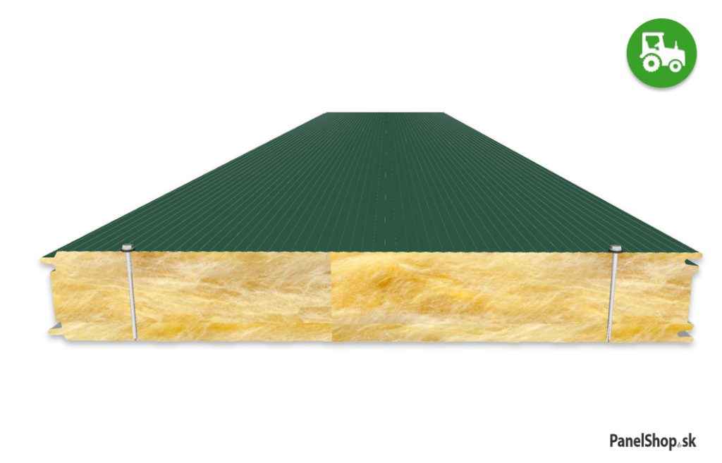 Wall panel with mineral wool - visible joint (AGR)