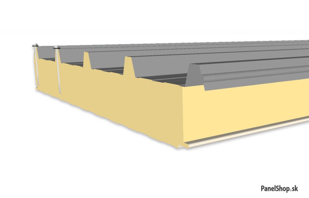 Sandwich panel with polyisocyanurate PIR core – roof