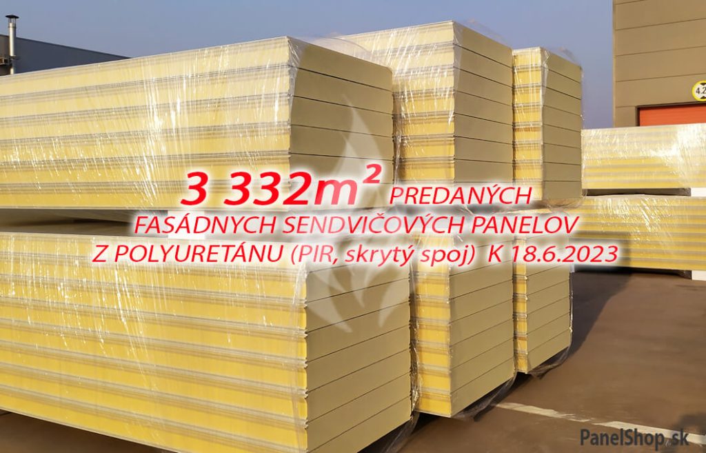 Sandwich panel with polyisokyanurate PIR core – (hidden joint)
