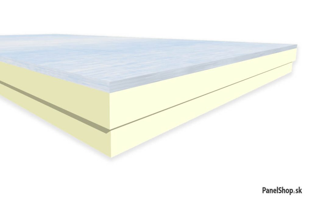 PIR panel with aluminum and plasterboard (AL PB)