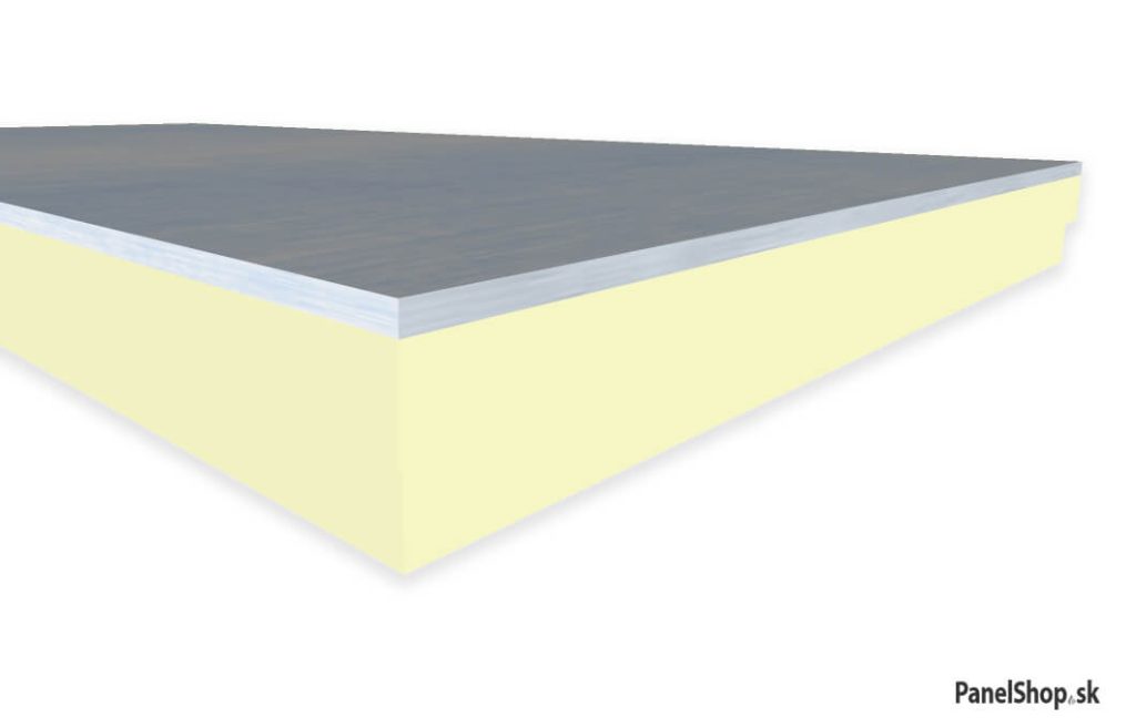 PIR panel with aluminum and plasterboard (AL PB)