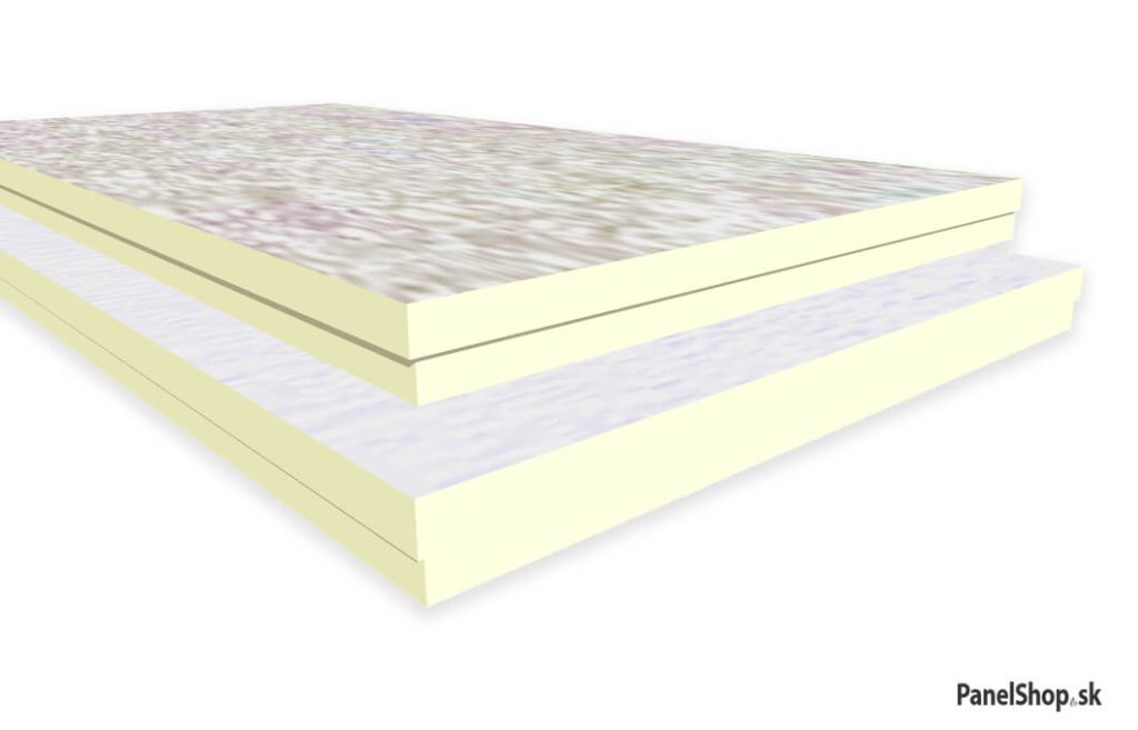 PIR panel with glass fabric and bitumen (GF B)